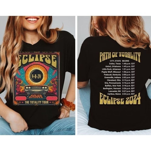 RondaG | Shirts | Solar Eclipse Double Side Shirt 224 Shirt 2 Sided ...